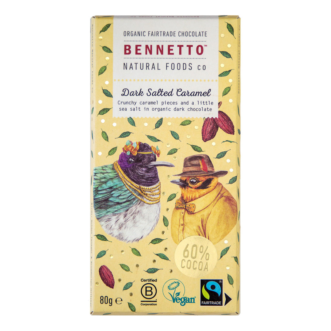 Dark Salted Caramel - Pack of 3 or 6 bars – Bennetto Natural Foods ...
